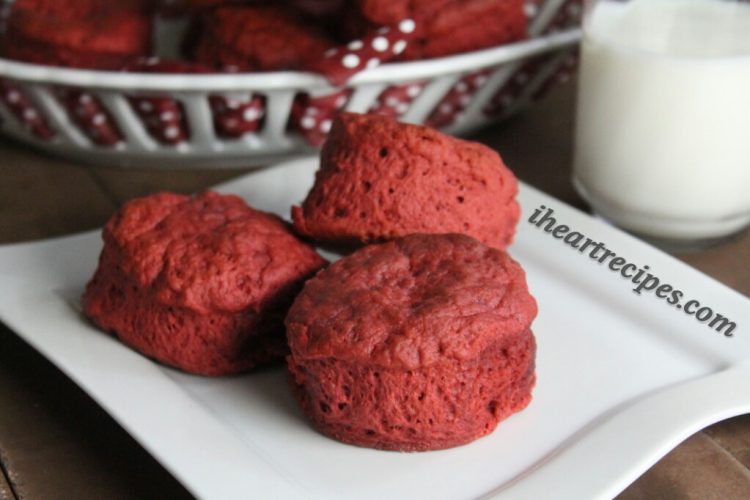 Red Velvet Biscuit - I Heart Recipes