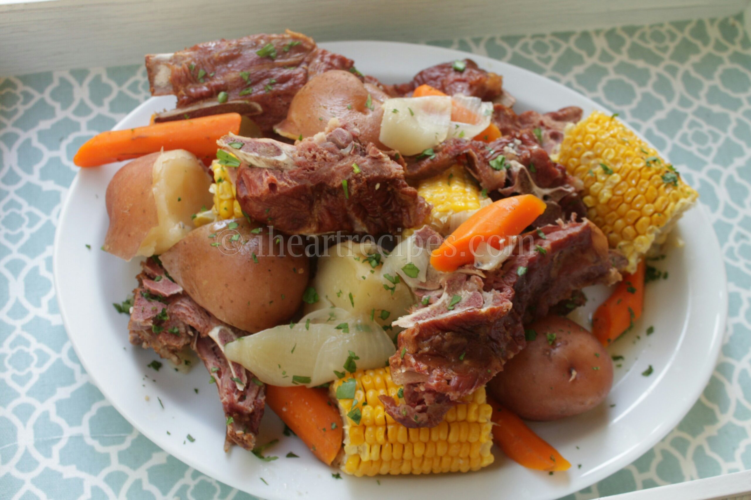 Low Country Neck Bone Boil - I Heart Recipes