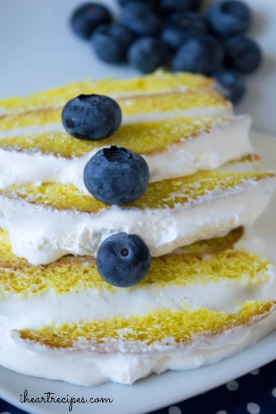 Lemon Ice Cream Cake (4 Ingredients!) | I Heart Recipes