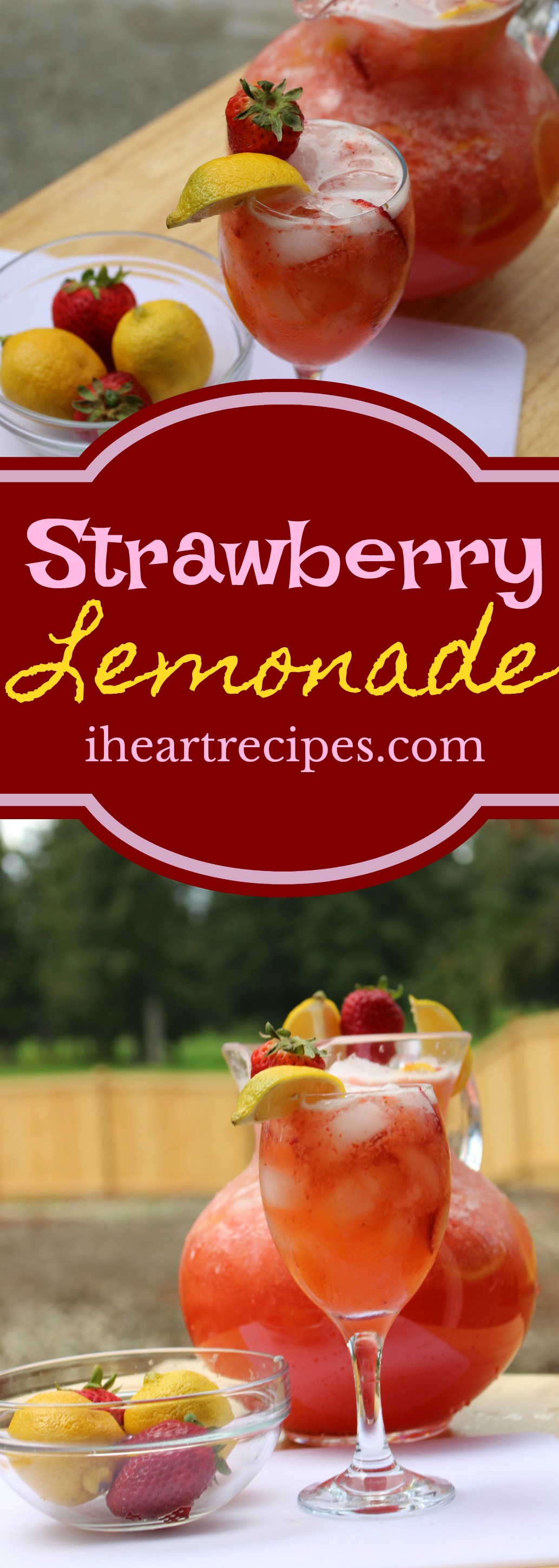 Easy Strawberry Lemonade | I Heart Recipes