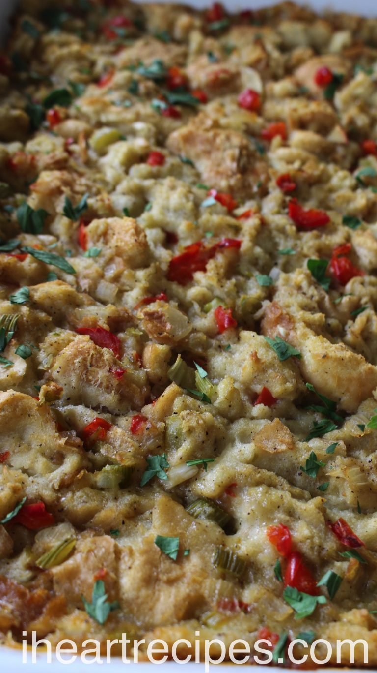 Homemade Stuffing with French Bread | I Heart Recipes