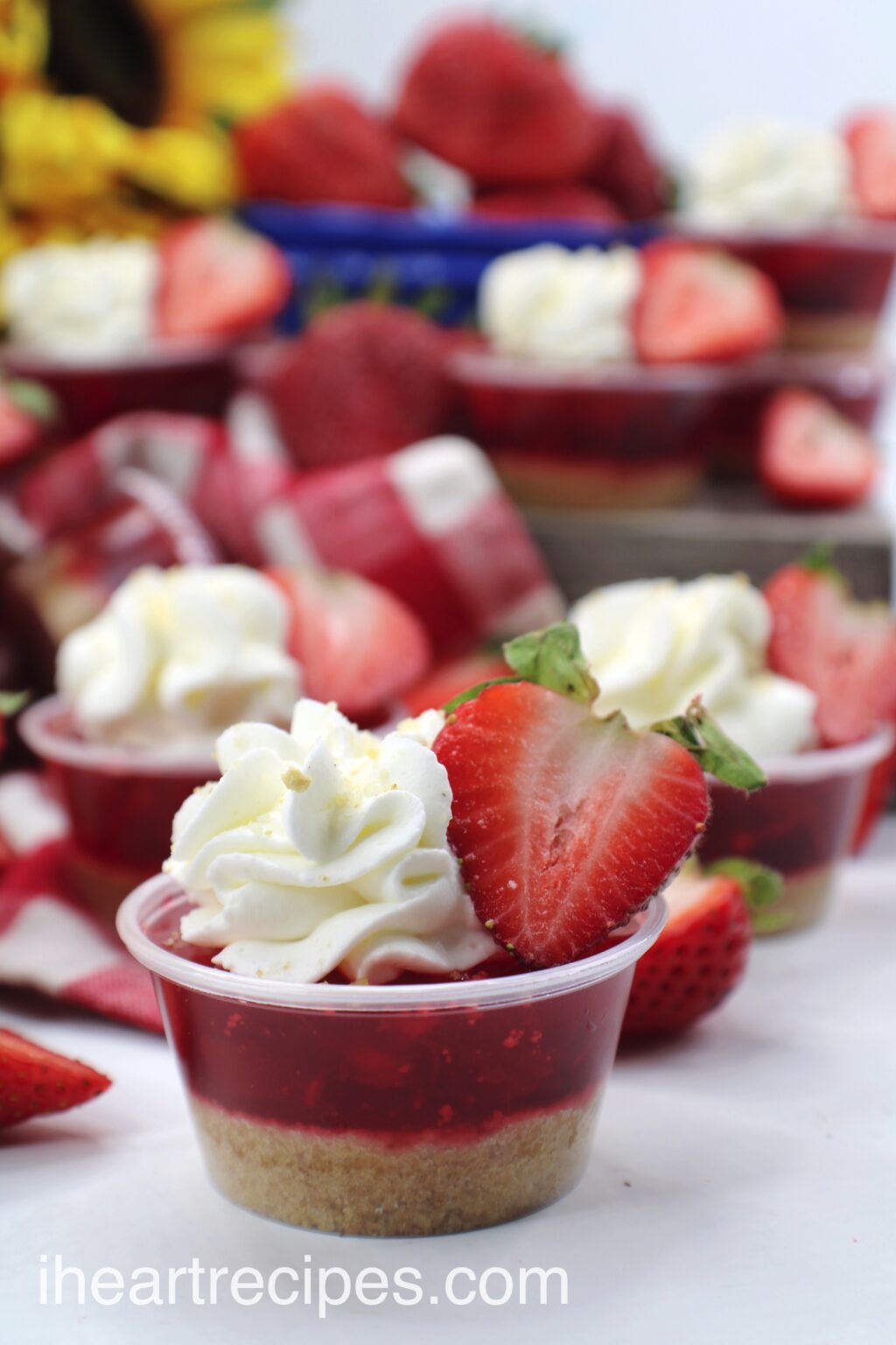 Strawberries And Cream Pie Jello Shots I Heart Recipes