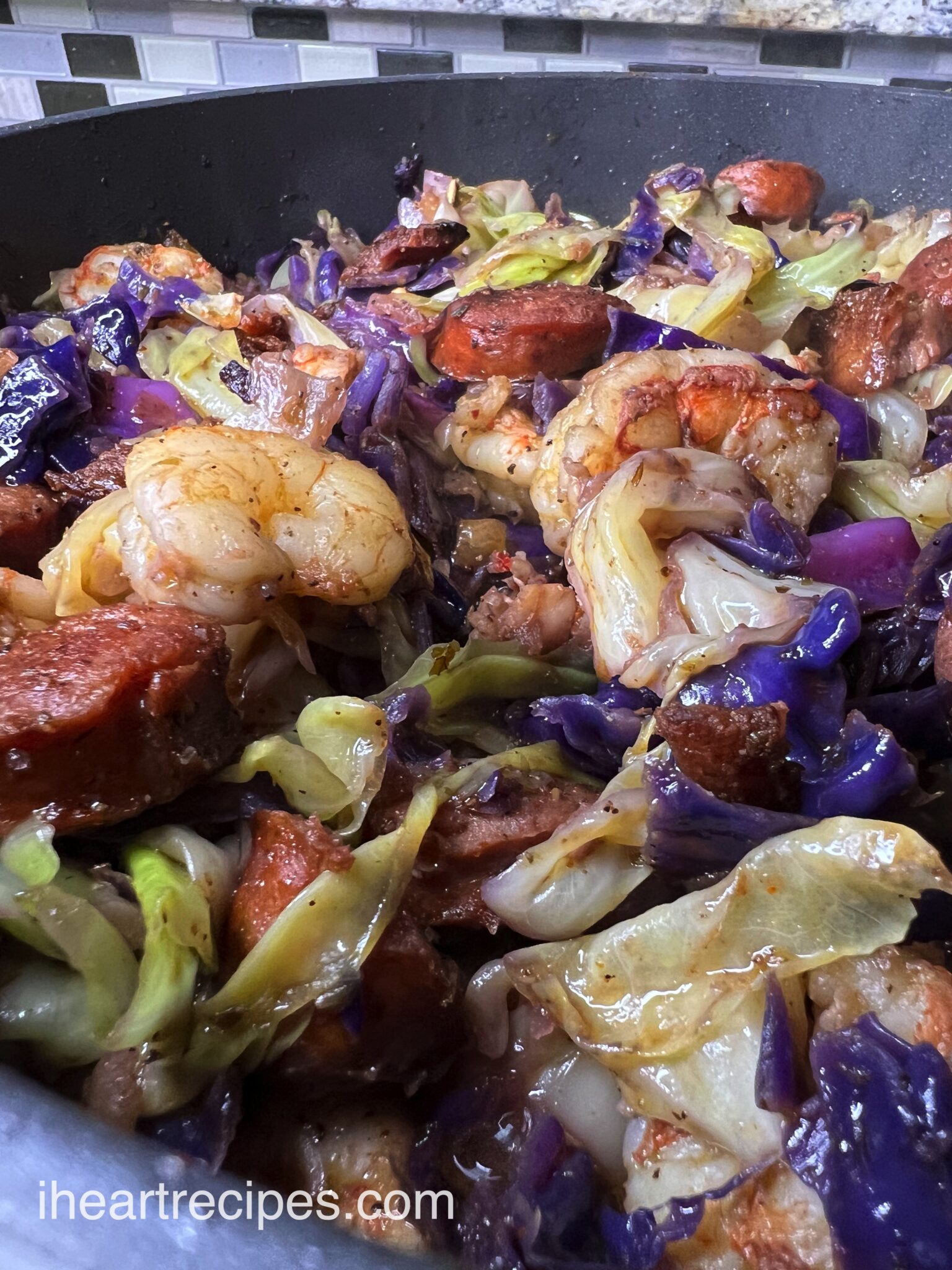 Cajun Fried Cabbage Recipe | I Heart Recipes