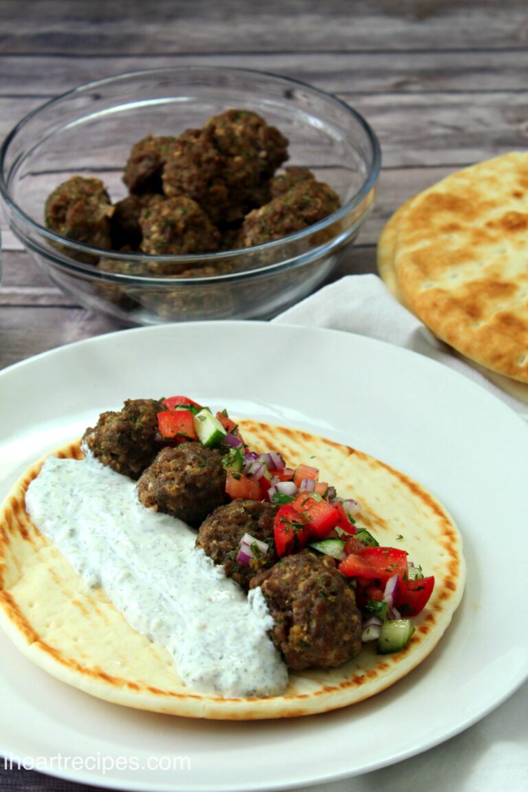 Greek Meatball Gyros (30 Minute Dinner) | I Heart Recipes