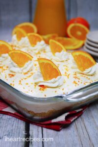 Orange Creamsicle Dessert Bars - I Heart Recipes