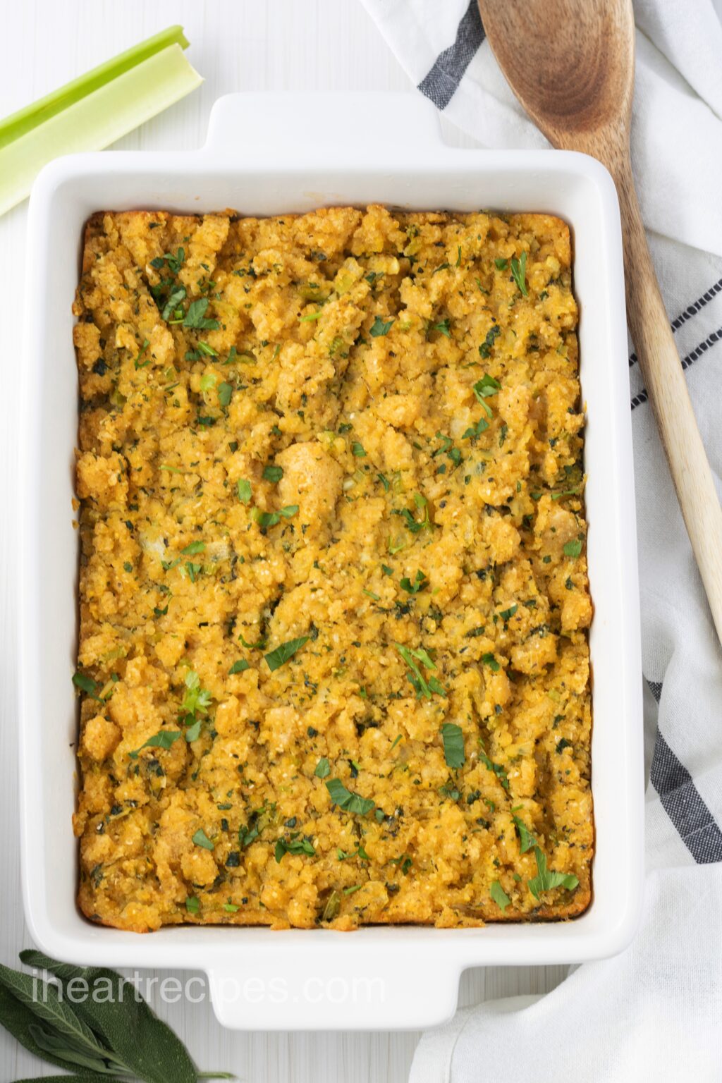 Vegan Southern Cornbread Dressing | I Heart Recipes