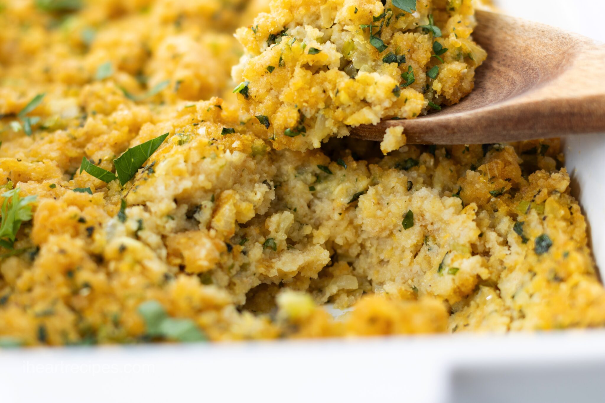 Vegan Southern Cornbread Dressing - I Heart Recipes