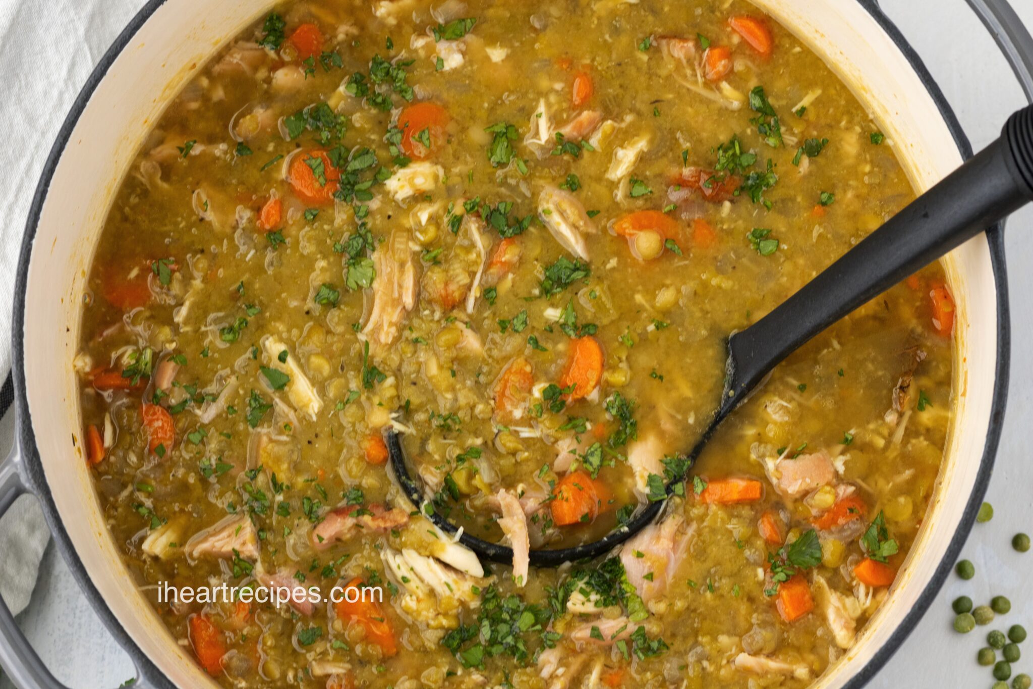 Smoked Turkey Split Pea Soup | I Heart Recipes