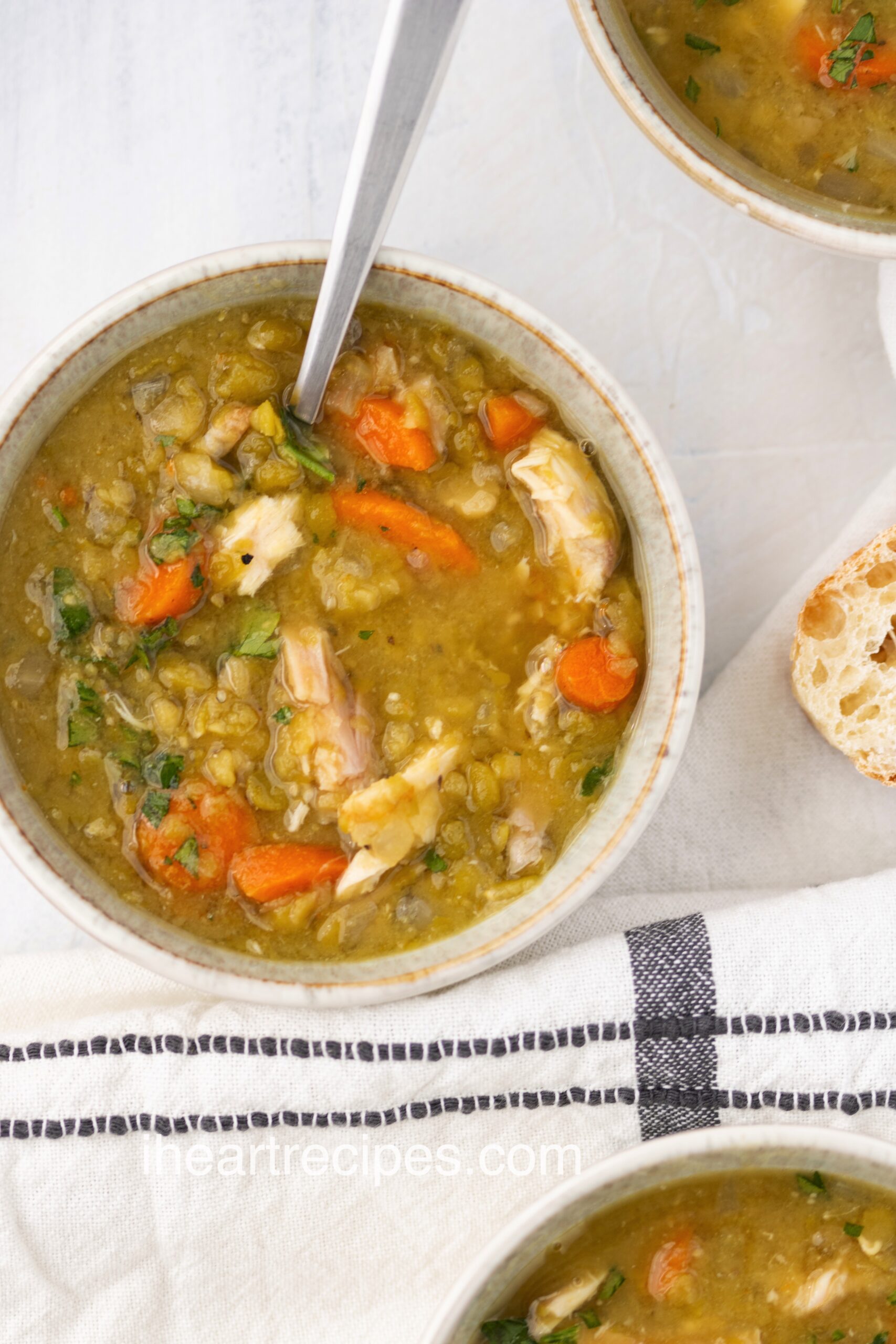 Smoked Turkey Split Pea Soup | I Heart Recipes