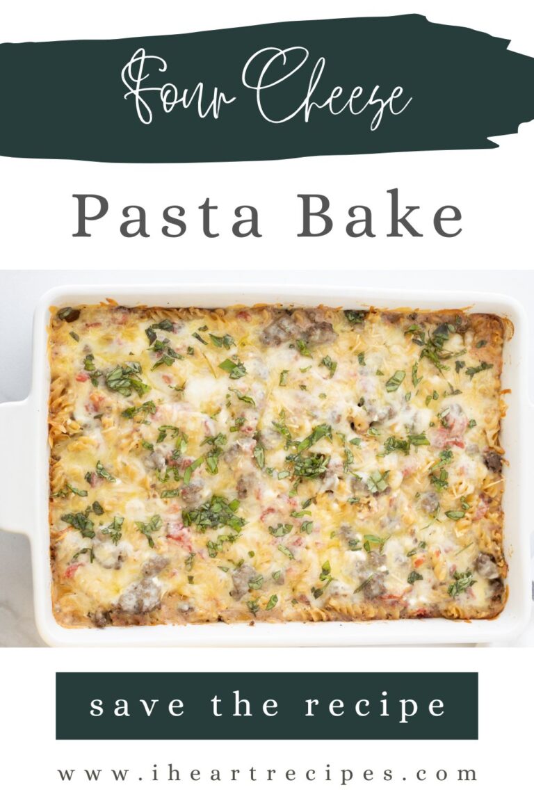 Four Cheese Pasta Bake - I Heart Recipes