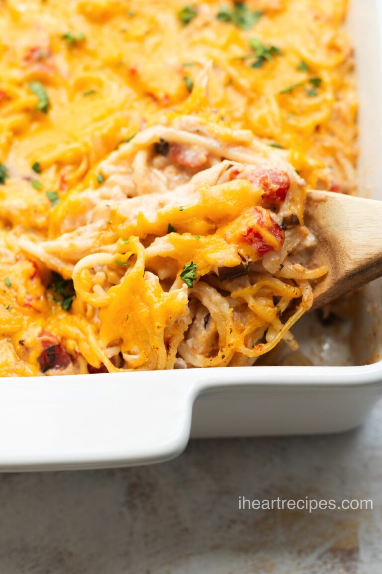 Southern Chicken Spaghetti - I Heart Recipes